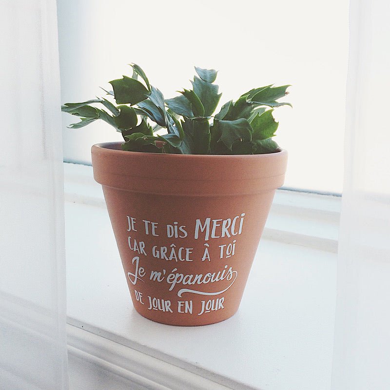 Décalque "Je te dis merci car grâce à toi..." – Les Zacôtés d’Emilie