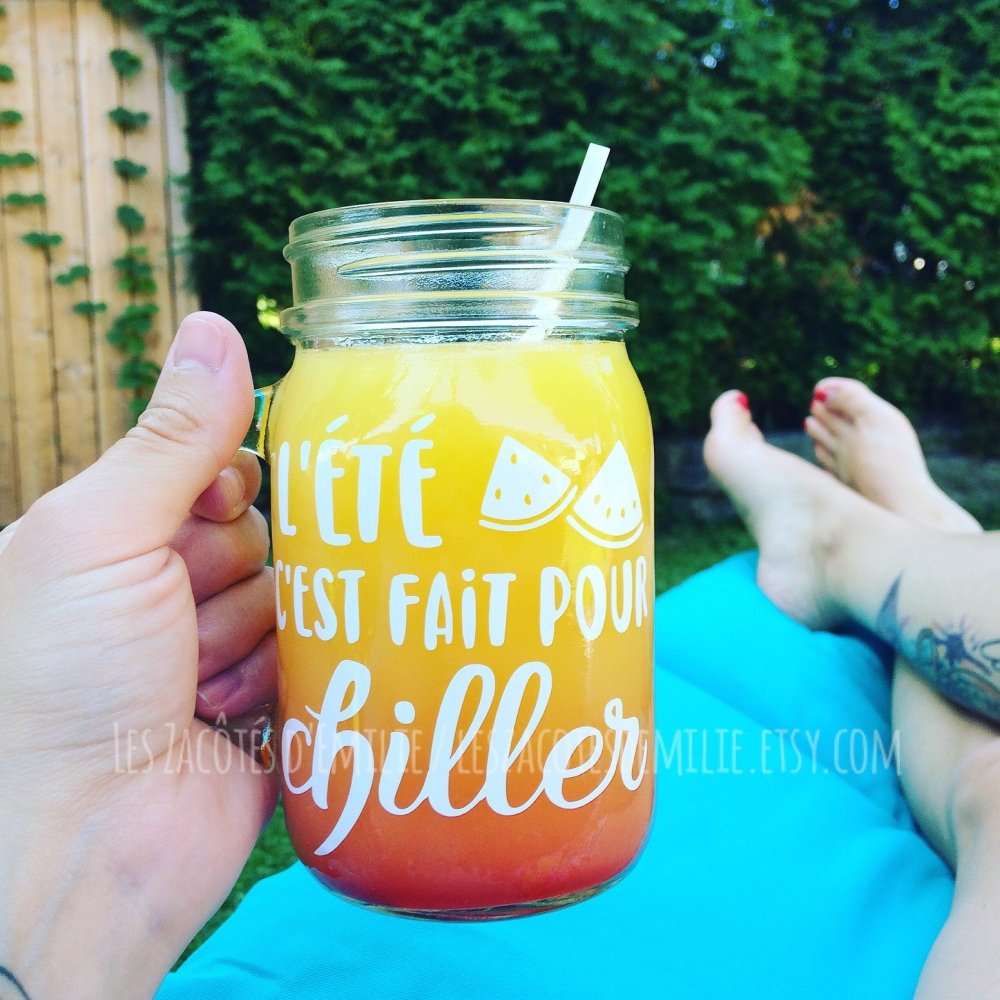 Décalque "L'été c'est fait pour chiller" – Les Zacôtés d’Emilie